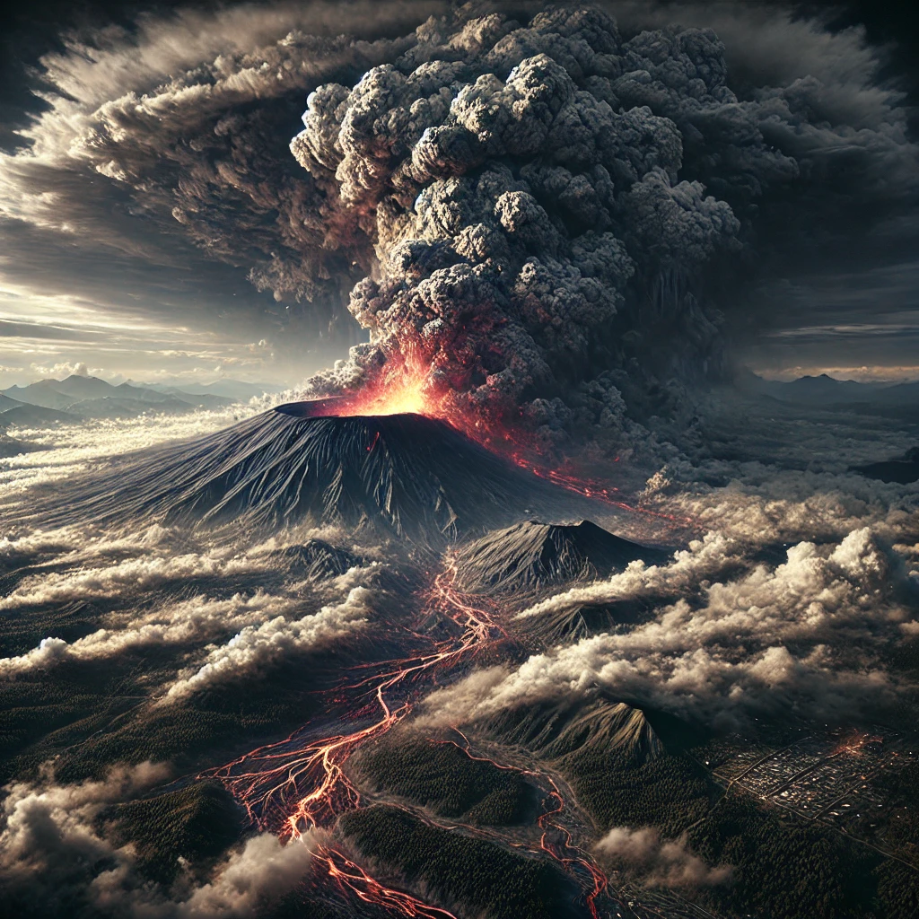 【阿蘇山カルデラ噴火】9万年前の破局噴火が現代に起きたら？日本列島壊滅のシナリオを徹底解説！ Aso Caldera Eruption ...